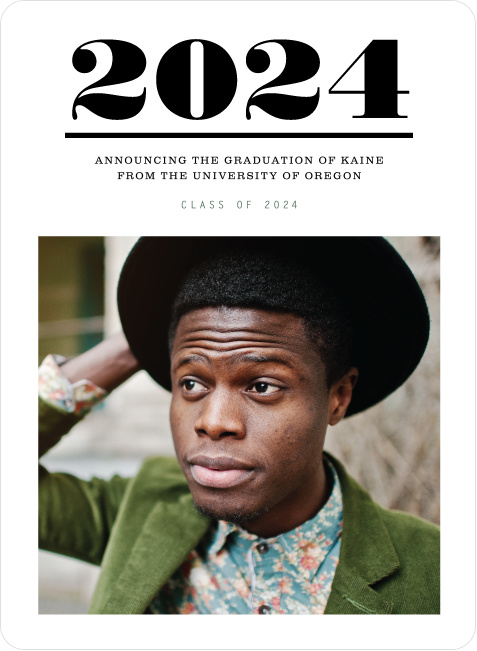 Major Headlines Graduation Invitations | Paper Culture