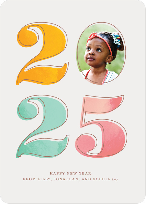 Cheery Numbers New Year Cards | Paper Culture