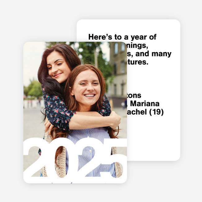 Bold Numbers Photo New Years Cards | Paper Culture