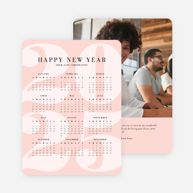 Calendar Greetings Corporate Holiday Cards | Paper Culture