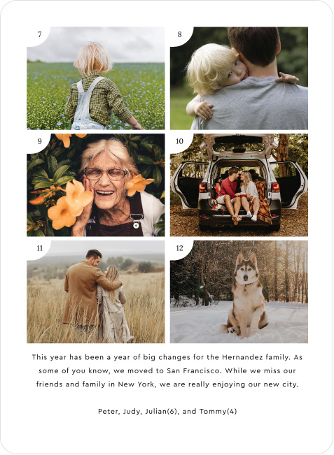Look Back Multi Photo Holiday Cards | Paper Culture