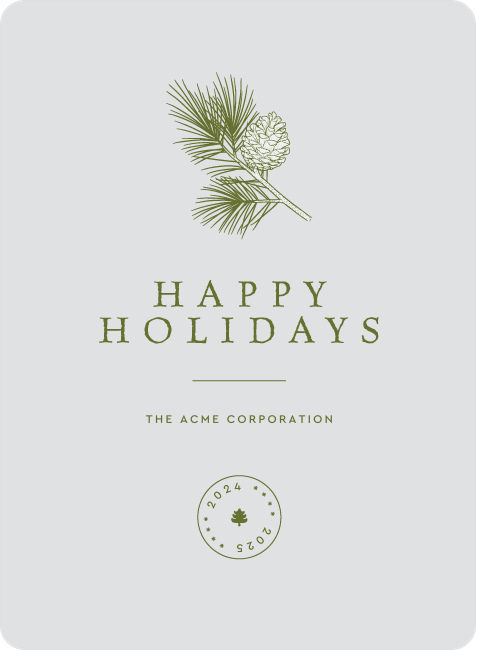 Festive Sprig Corporate Holiday Cards & Corporate Christmas Cards ...