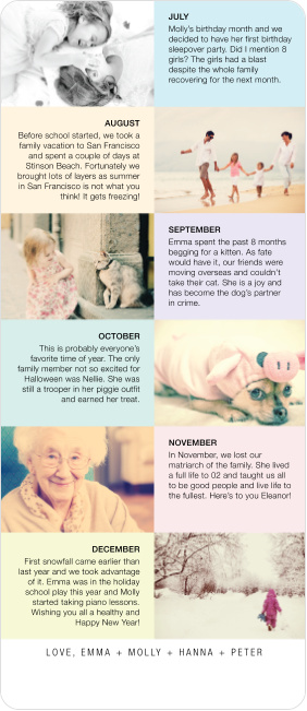 Twelve Month Review Holiday Cards | Paper Culture