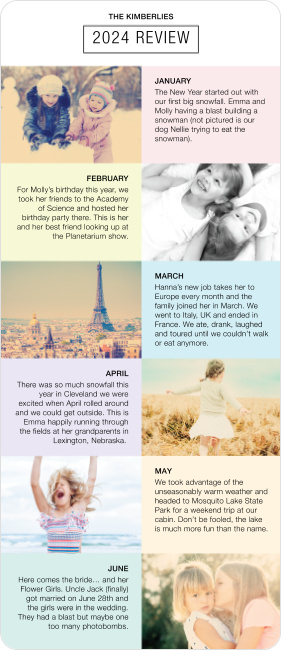 Twelve Month Review Holiday Cards | Paper Culture