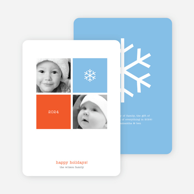 Four Square Holiday Photo Cards | Paper Culture