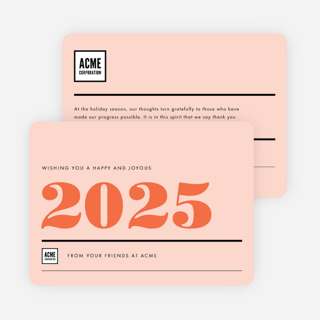 Big Year Corporate New Year Cards | Paper Culture