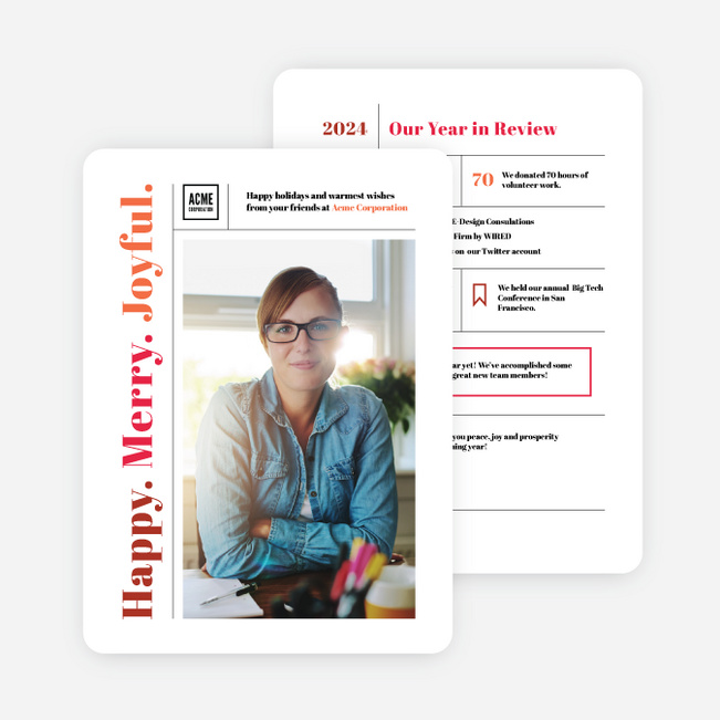 Grid Style Holiday Cards | Paper Culture