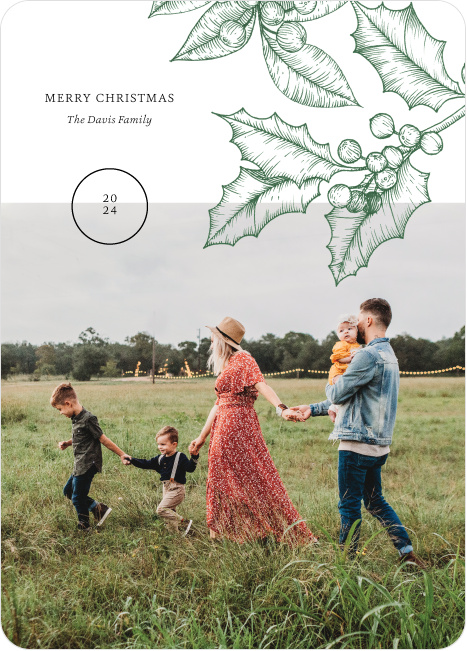 Holly Header Holiday Cards | Paper Culture