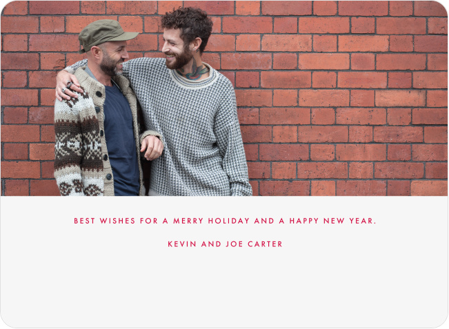 Split Frame Holiday Cards | Paper Culture