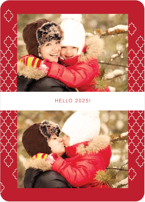 New Year’s Pattern Photo Cards | Paper Culture