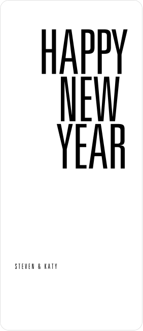 Black and White New Year’s Cards | Paper Culture