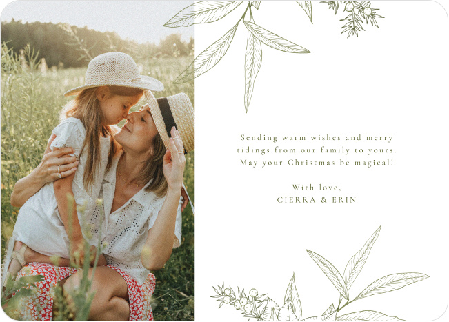 Floral Festivity Christmas Cards | Paper Culture