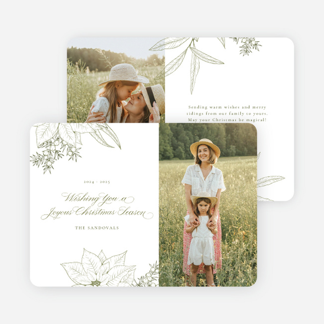 Floral Festivity Christmas Cards | Paper Culture