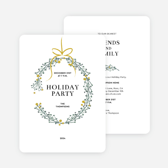 Holiday Party Invitations | Paper Culture