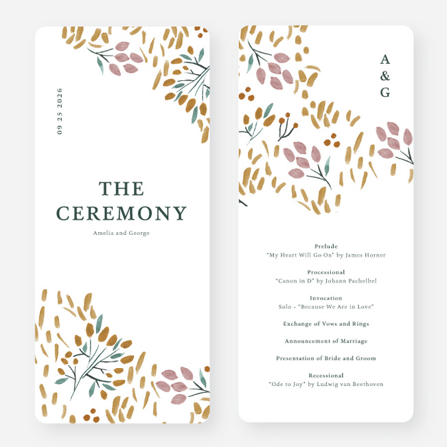Fall Foliage Wedding Invitations | Paper Culture